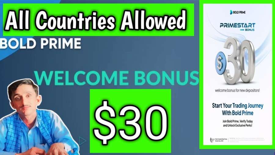 $30 Welcome Bonus – Bold Prime Forex 2025